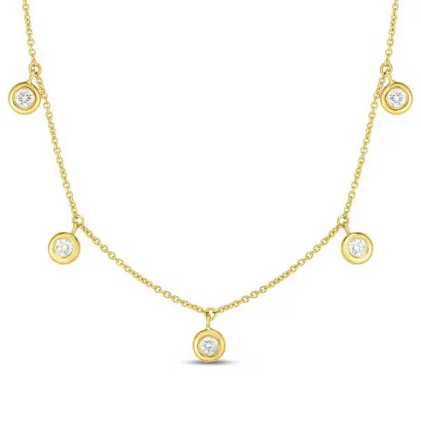 Roberto Coin Diamonds The Inch 5-station Necklace - Yg