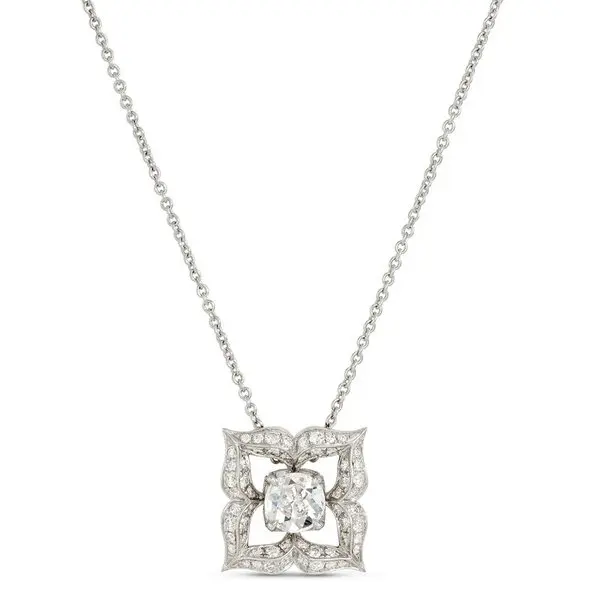 Benbridge Diamond Pendant Necklace - Wg