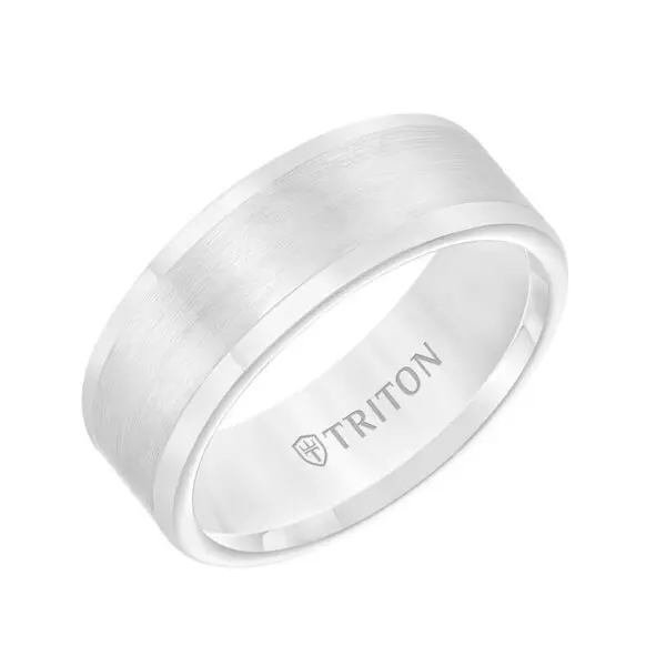 TRITON Contemporary Satin Finish Band 8 Mm - Tungsten