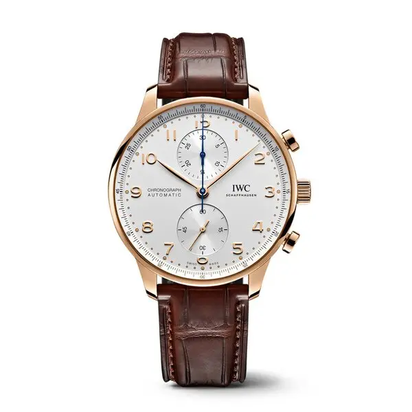 IWC SCHAFFHAUSEN Portugieser Chronograph Silver Dial Watch, 41mm - Rg