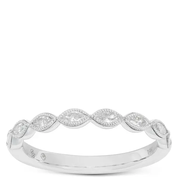 BELLA PONTE Diamond Band In 14k White Gold - Wg