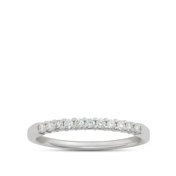 Benbridge Round Diamond Bridal Band In 14k White Gold - Wg