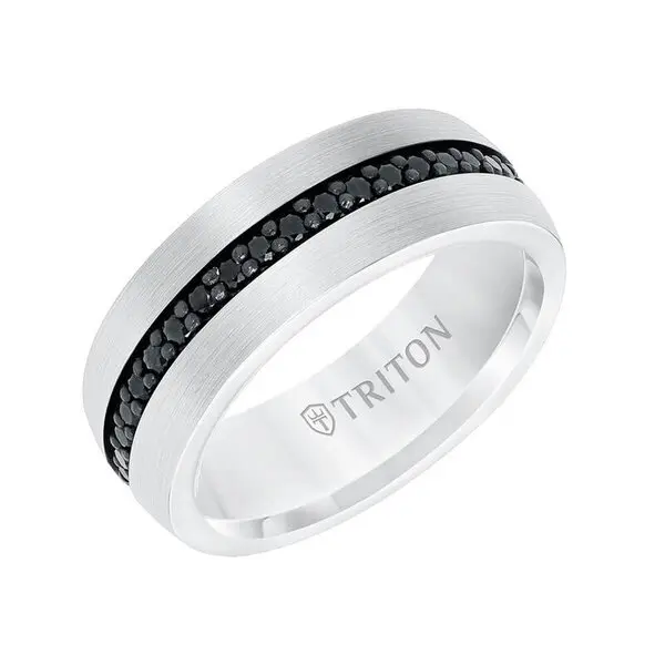 TRITON Stone Sapphire Eternity Band - Black