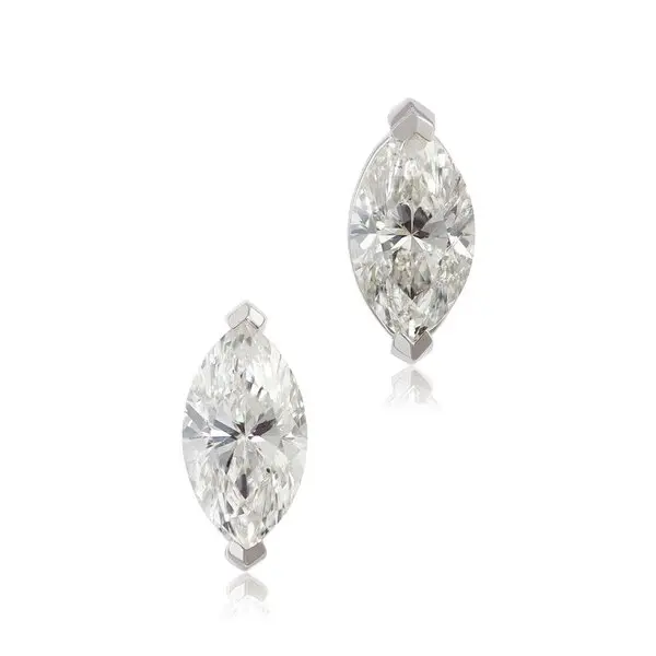 Benbridge 3/4 Ctw. Marquise Diamond Stud Earrings - G-h