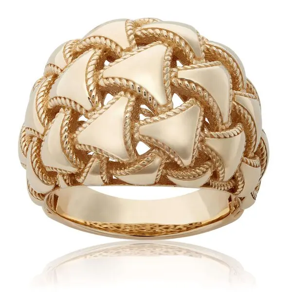 TOSCANO 14k Woven Domed Ring - Yg