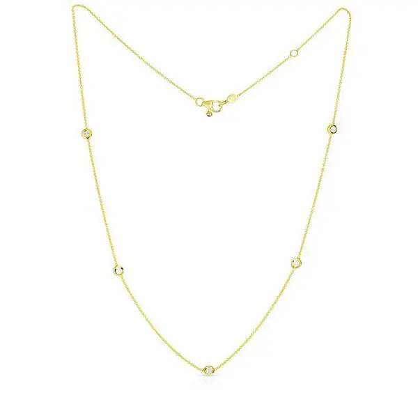 Roberto Coin Diamonds The Inch 5-station Necklace - Yg