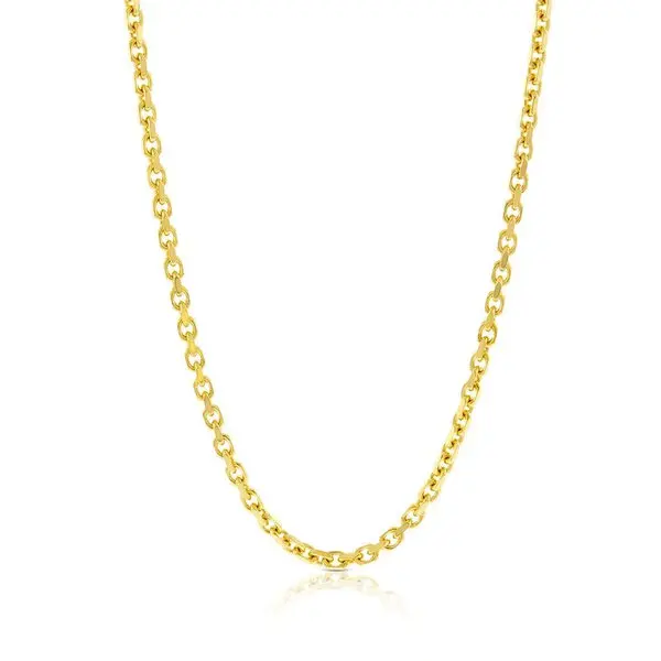 TOSCANO 14k Yellow Gold 24-inch Forzatina Link Chain - Yg