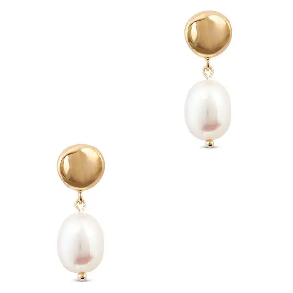 Benbridge Cultured Freshwater Pearl Drop Earrings - White