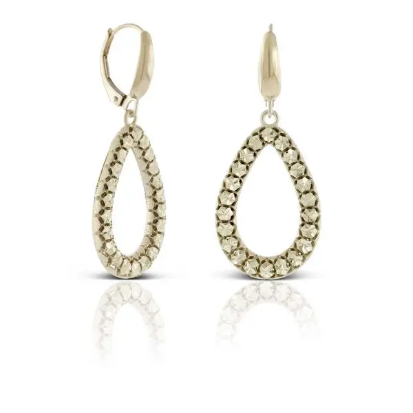 TOSCANO 14k Yellow Gold Pear Drop Earrings - Yg