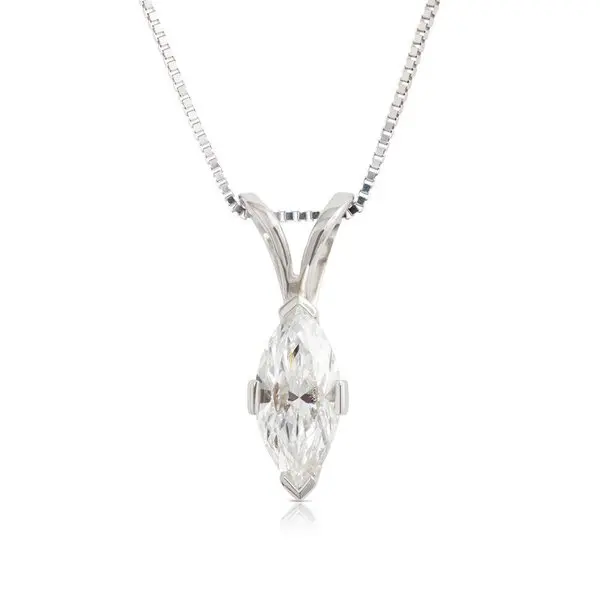Benbridge 1/2 Ct. Diamond Solitaire Pendant - Wg