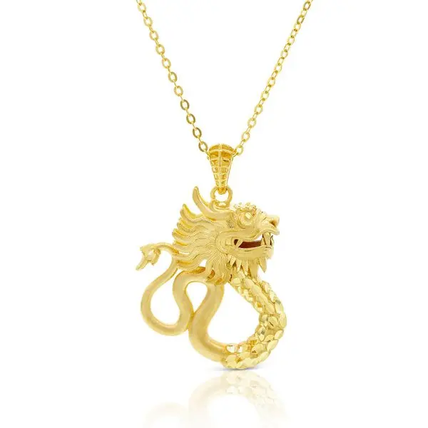 Benbridge 14k Yellow Gold Dragon Pendant Necklace - Yg