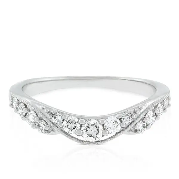 Benbridge Diamond Contour Band - Wg