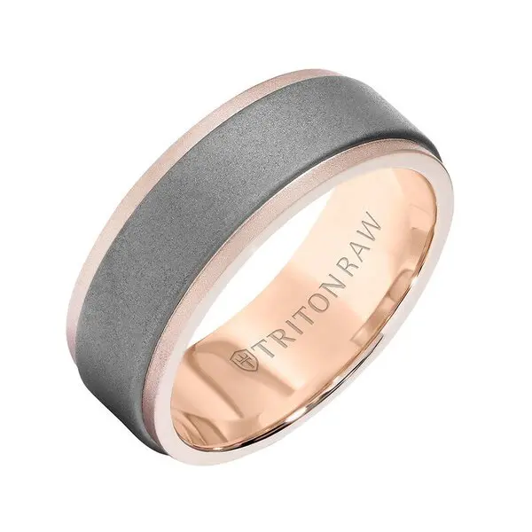 TRITON Raw Contemporary 18k Ring - Tungsten