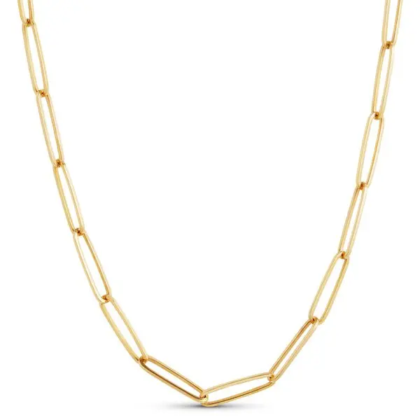 Benbridge 14k Paperclip Chain Necklace - Yg