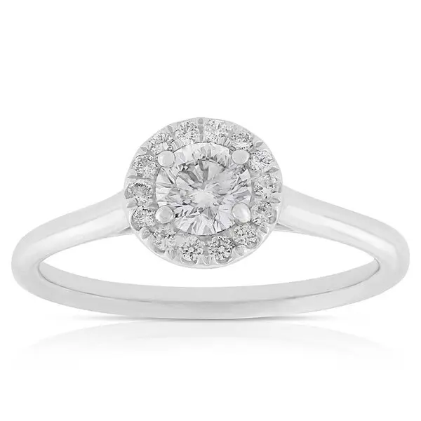 SIGNATURE Diamond Halo Ring 18k - Wg
