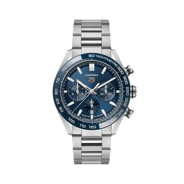 Tag Heuer Carrera Heuer 02 Automatic Blue Steel Watch - Stainless Steel
