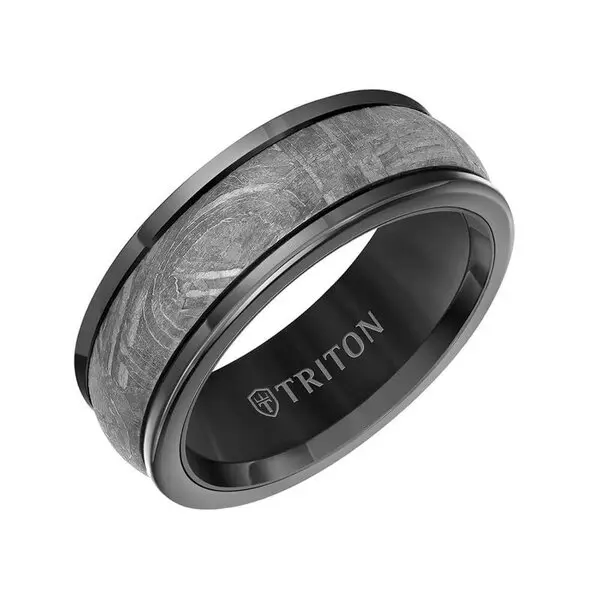 TRITON Comfort Fit Meteorite Band - Tungsten