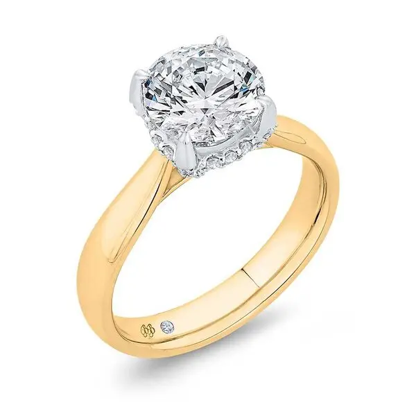 BELLA PONTE Diamond Engagement Ring Setting In Platinum & 14k - 14k Platinum