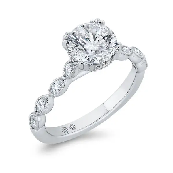 BELLA PONTE 14k Diamond Engagement Ring Setting - Wg
