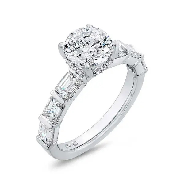 BELLA PONTE 14k Diamond Engagement Ring Setting - Wg