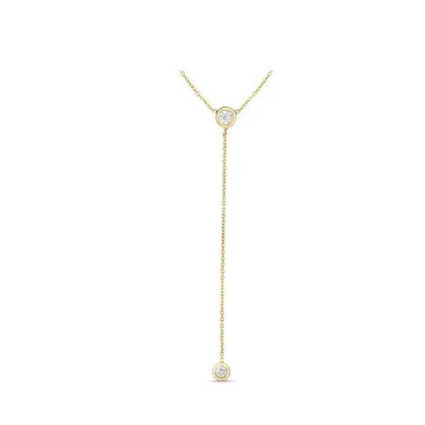 Roberto Coin Diamond Y Necklace 002102aychx0 - Yg