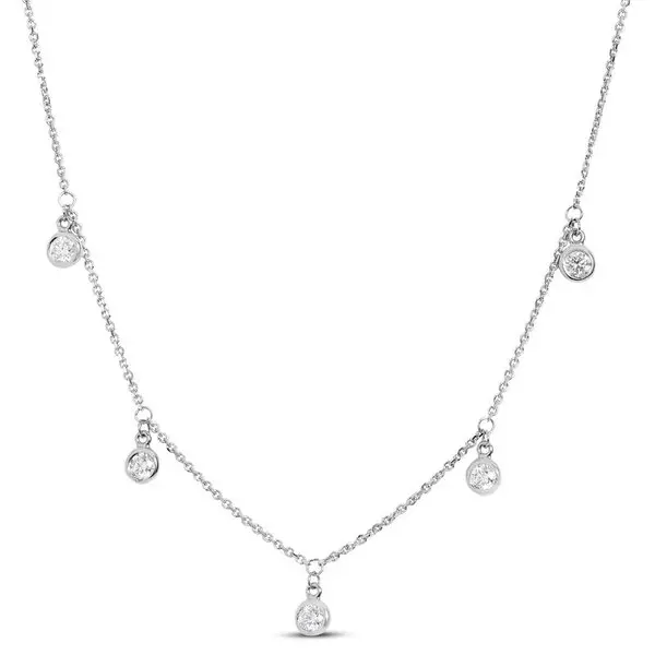 Benbridge 5 Diamond 14k White Gold Pendant Necklace - Wg