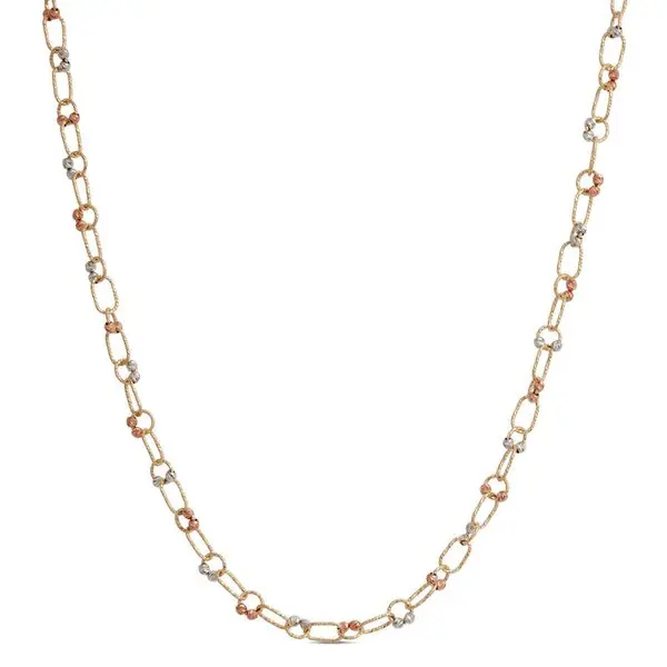 Benbridge 14k Gold Diamond Cut Link Chain Necklace - Tt