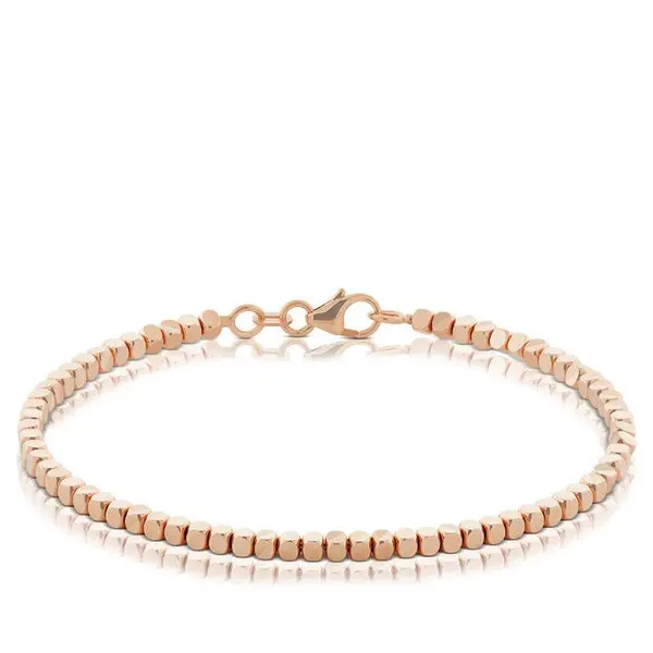 Benbridge 14k Rose Gold Diamond Cut Bead Bracelet - Rg