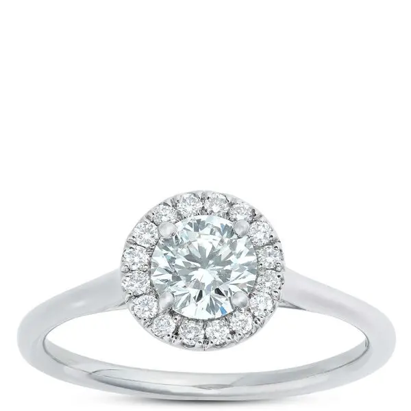 SIGNATURE Ben Bridge Diamond Halo Ring - Wg