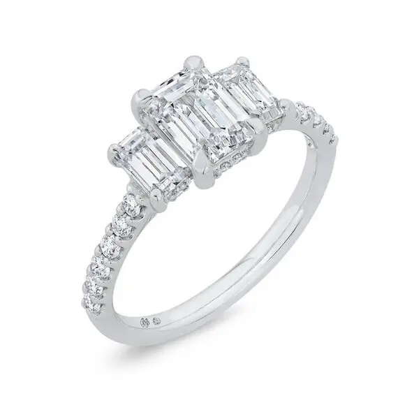 BELLA PONTE 14k White Gold 3-stone Diamond Ring - Wg