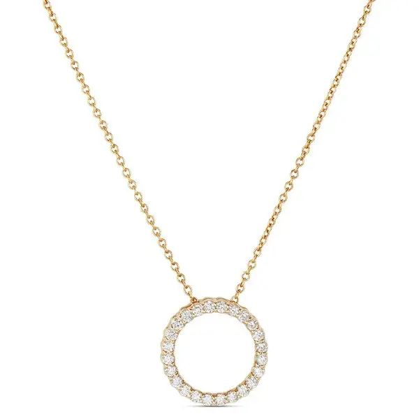 Benbridge Circle Diamond Pendant Necklace - H-j
