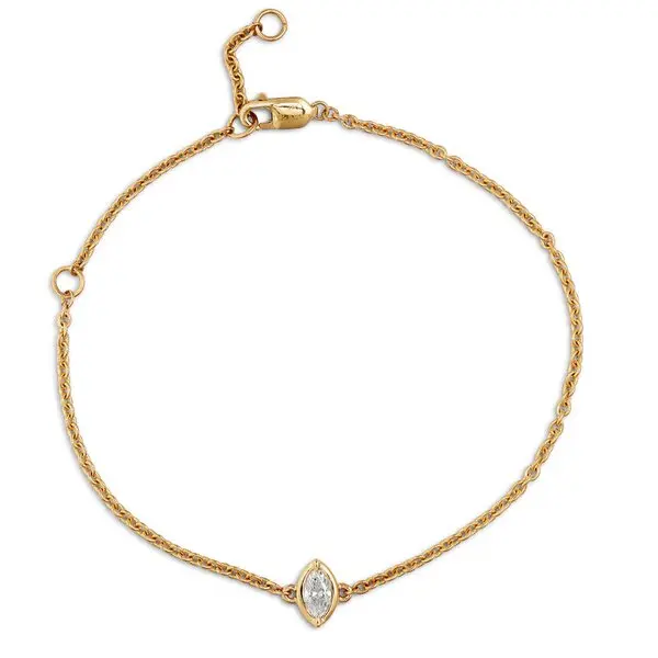 Benbridge Marquise Cut Diamond Bracelet In 14k Yellow Gold - Yg