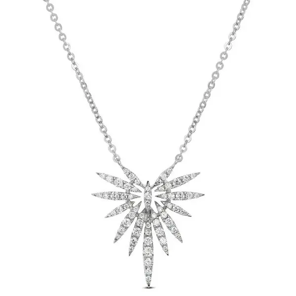 Benbridge Starburst Diamond Pendant - Wg