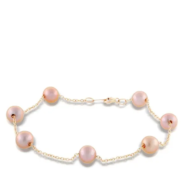 Benbridge Rose Gold Freshwater Cultured Pearl Bracelet - Pink