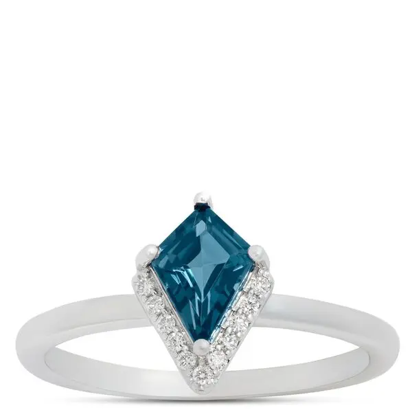 Benbridge Kite Topaz And Diamond Ring - Blue