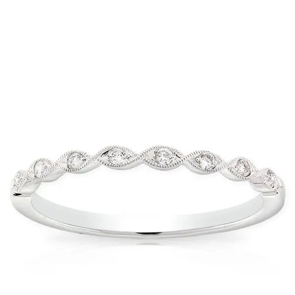Benbridge Diamond Band In 14k White Gold - Wg