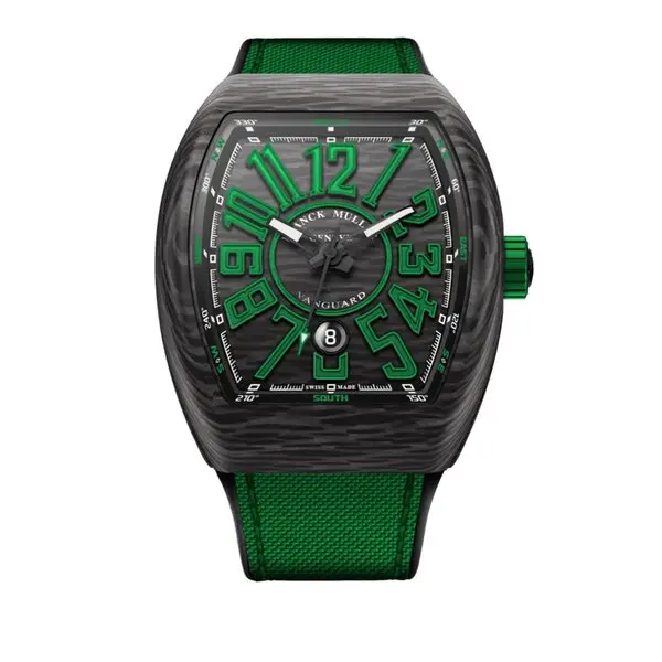 Franck Muller Vanguard Classic Carbon Black Dial Watch - Carbon Fiber
