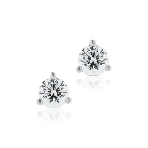 SIGNATURE Ben Bridge 18k White Gold 1/2 Ctw Diamond Stud Earrings - Wg