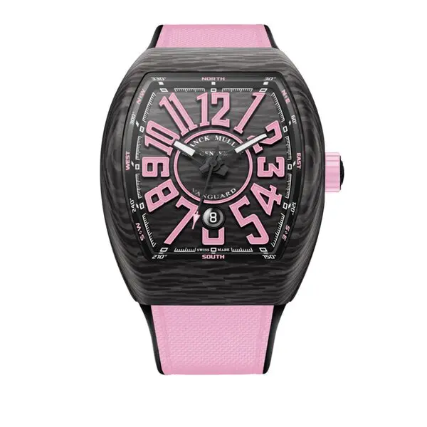 Franck Muller Vanguard Classic Carbon Black Dial Watch - Carbon Fiber