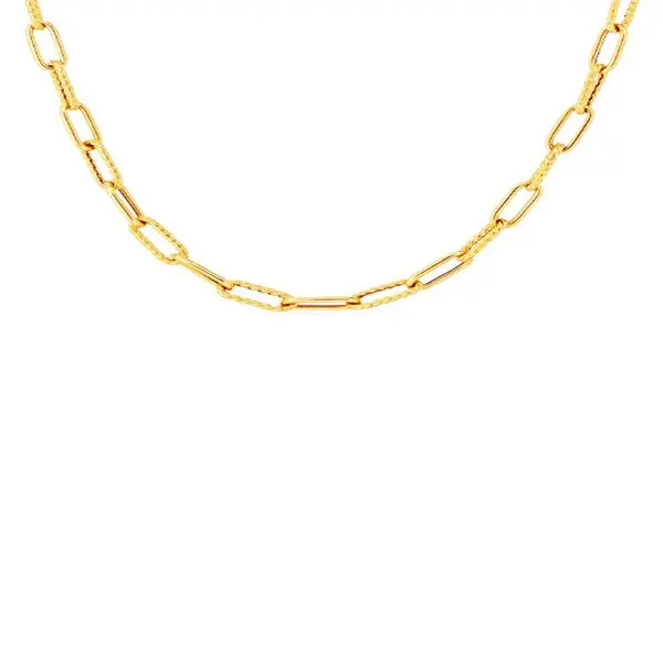 Roberto Coin 18k Yellow Gold Paperclip Link Chain - Yg