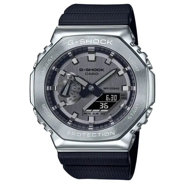 G-Shock Analog Digital Watch With Octagon Bezel 49.3mm - Black