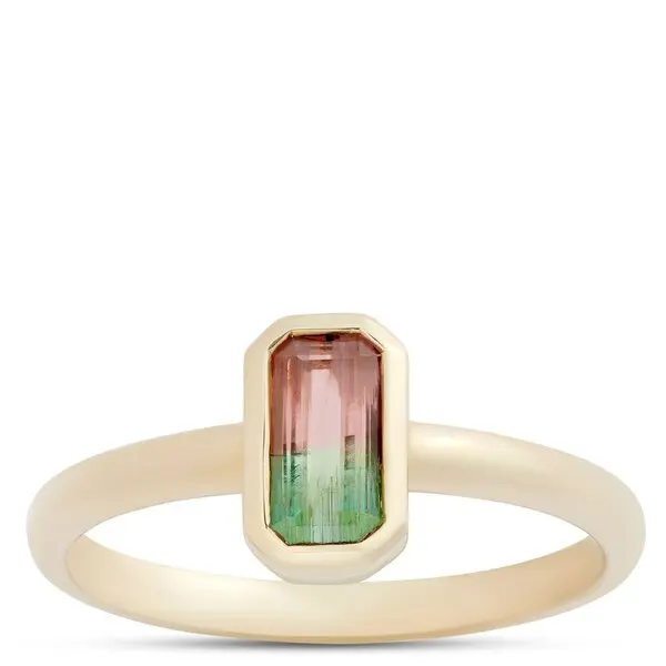 Benbridge 14k Yellow Gold Bi-colored Tourmaline Ring - Multicolored