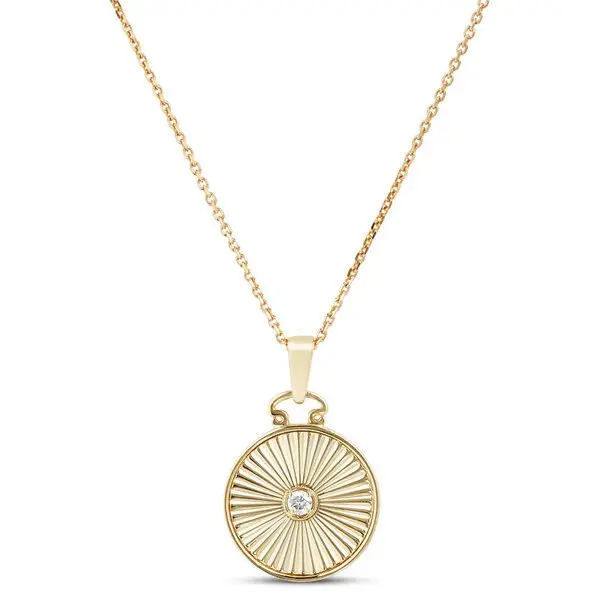 IKUMA Canadian Diamond Medallion Necklace - Yg