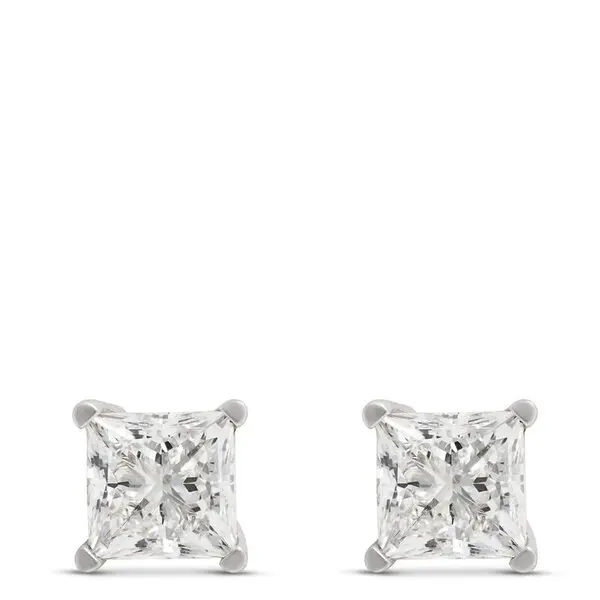 Benbridge 1.96 Ct. T.w. Princess Cut Diamond Stud Earrings - H-j