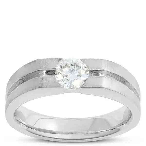 Benbridge Gents Diamond Ring 18k White Gold - Wg