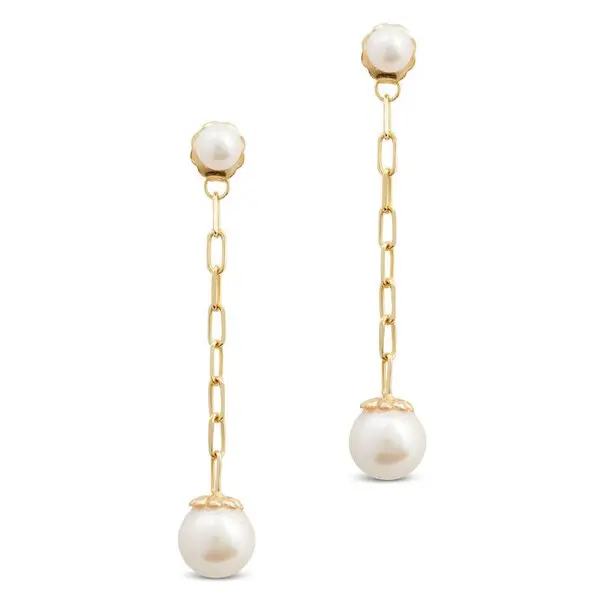 Benbridge Cultured Freshwater Pearl Drop Earrings - White