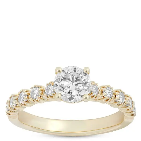 Benbridge Round Diamond Engagement Ring - Yg