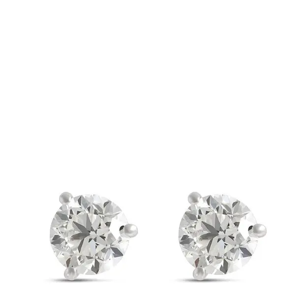 Benbridge Diamond Stud Earrings In 14k White Gold - Wg