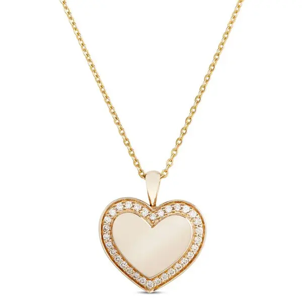 Benbridge Heart-shaped Diamond Pendant In 14k Yellow Gold - Yg