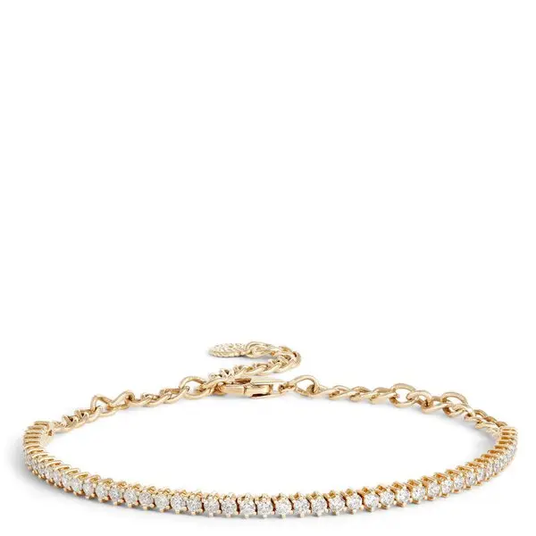 Benbridge 8.5-inch Diamond And Yellow Gold Chain Bracelet - Yg